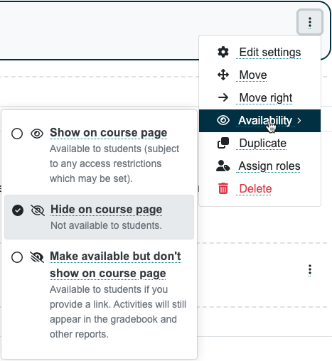 Basic Editing – Moodle Orientation