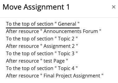 Basic Editing – Moodle Orientation