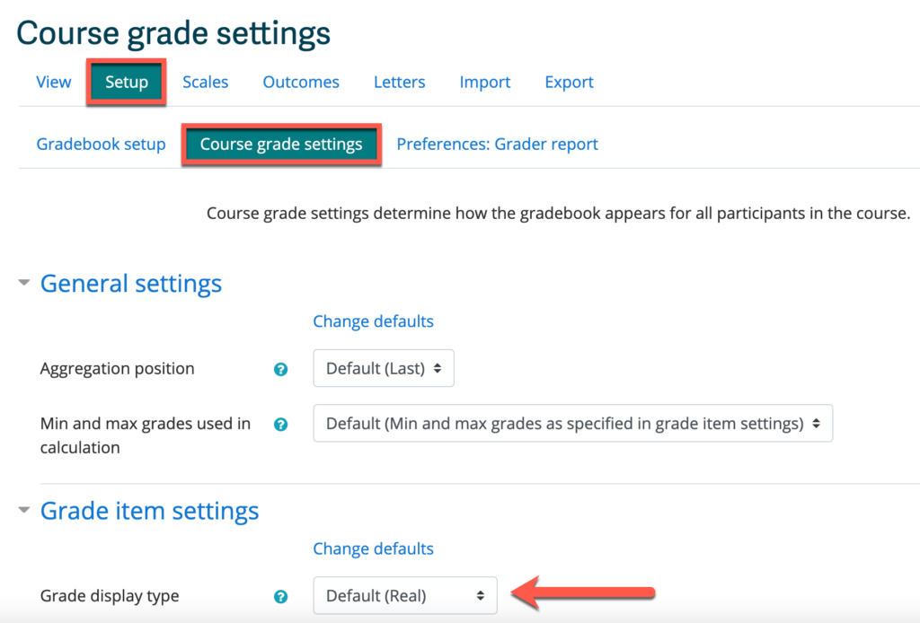 Gradebook – Moodle Orientation