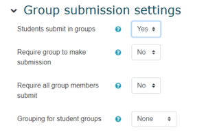 Assignment Settings – Moodle Orientation