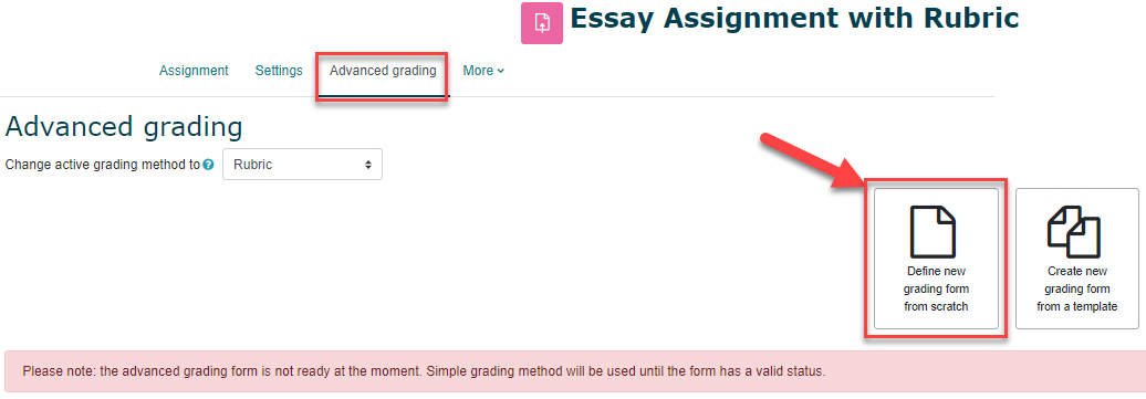 Grading Assignments – Moodle Orientation