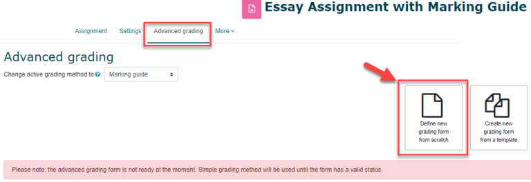 Grading Assignments – Moodle Orientation