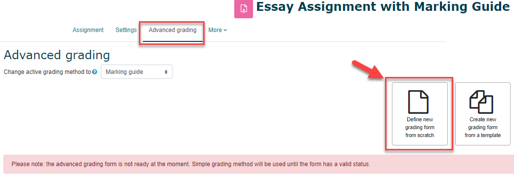 Grading Assignments – Moodle Orientation